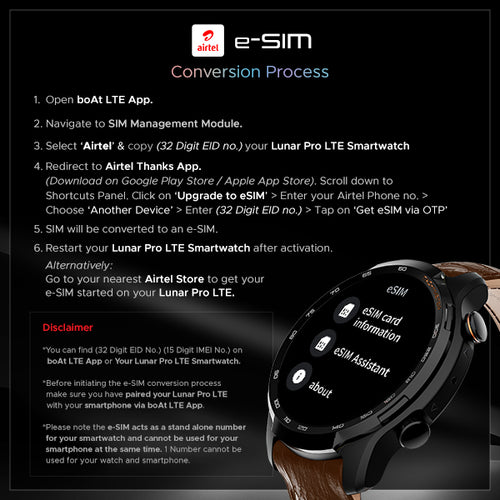 boAt Lunar Pro LTE - e-SIM Enabled Smartwatch with 1.39" AMOLED Display