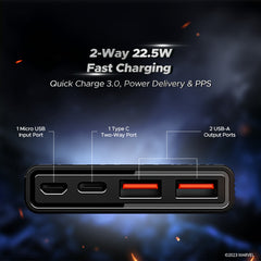 boAt Energyshroom PB300 Avenger Edition - 10000mAh Fast Charging Powerbank