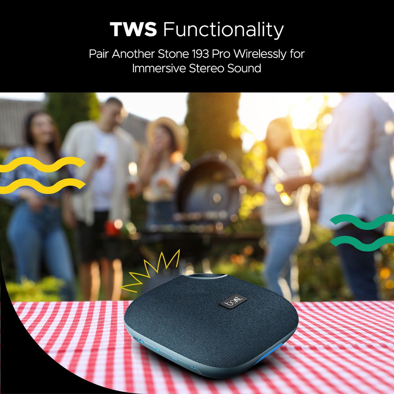 boAt Stone 193 Pro - Premium Portable Bluetooth Speaker Online