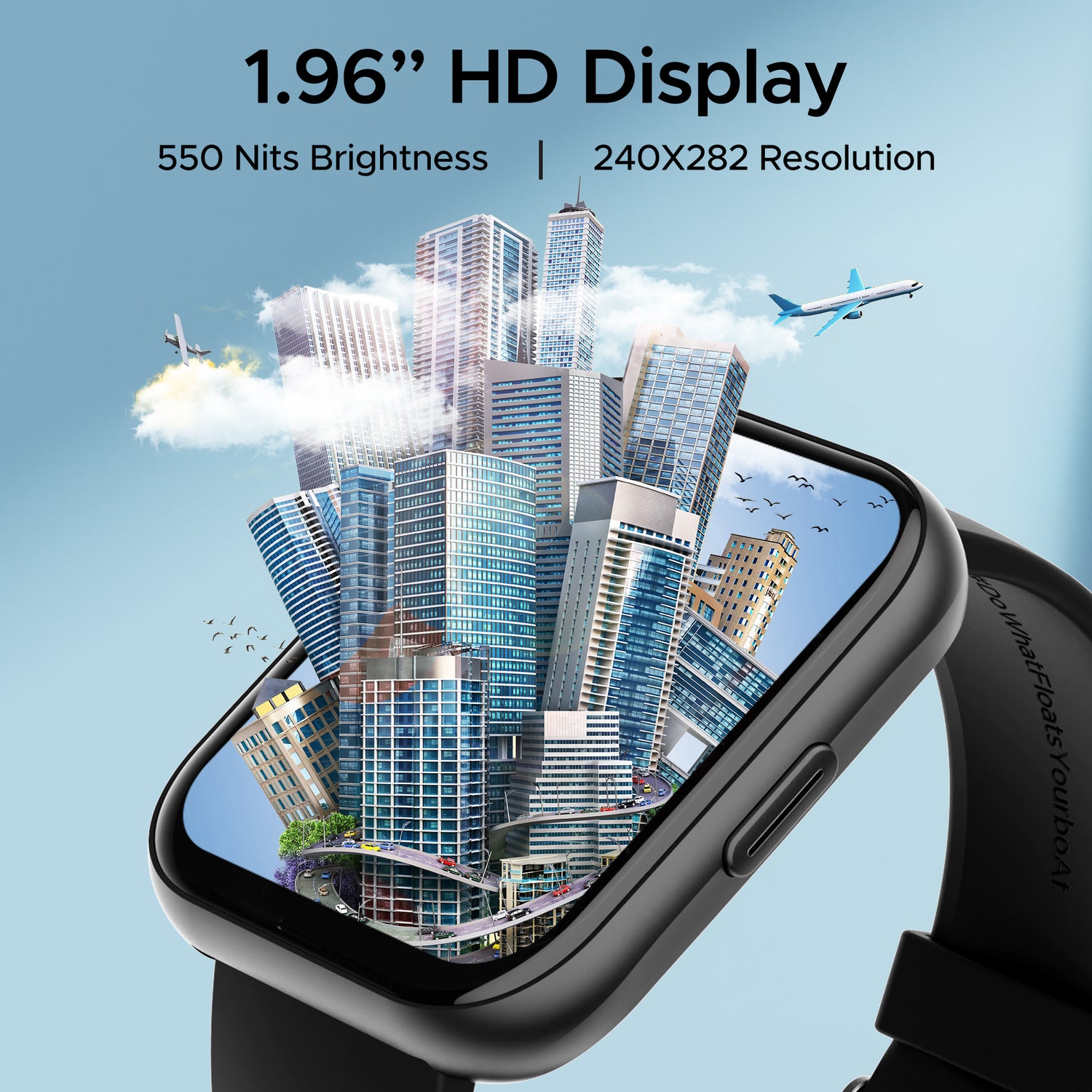 boAt Wave Active - Bluetooth Calling Smart Watch with 1.96" (4.97 cm ...