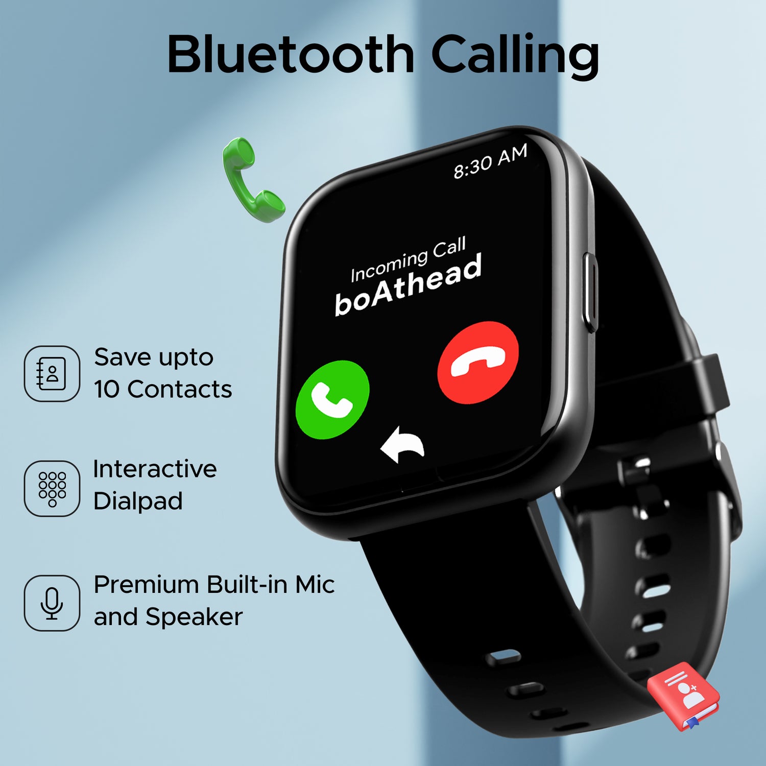 boAt Wave Active - Bluetooth Calling Smart Watch with 1.96" (4.97 cm ...