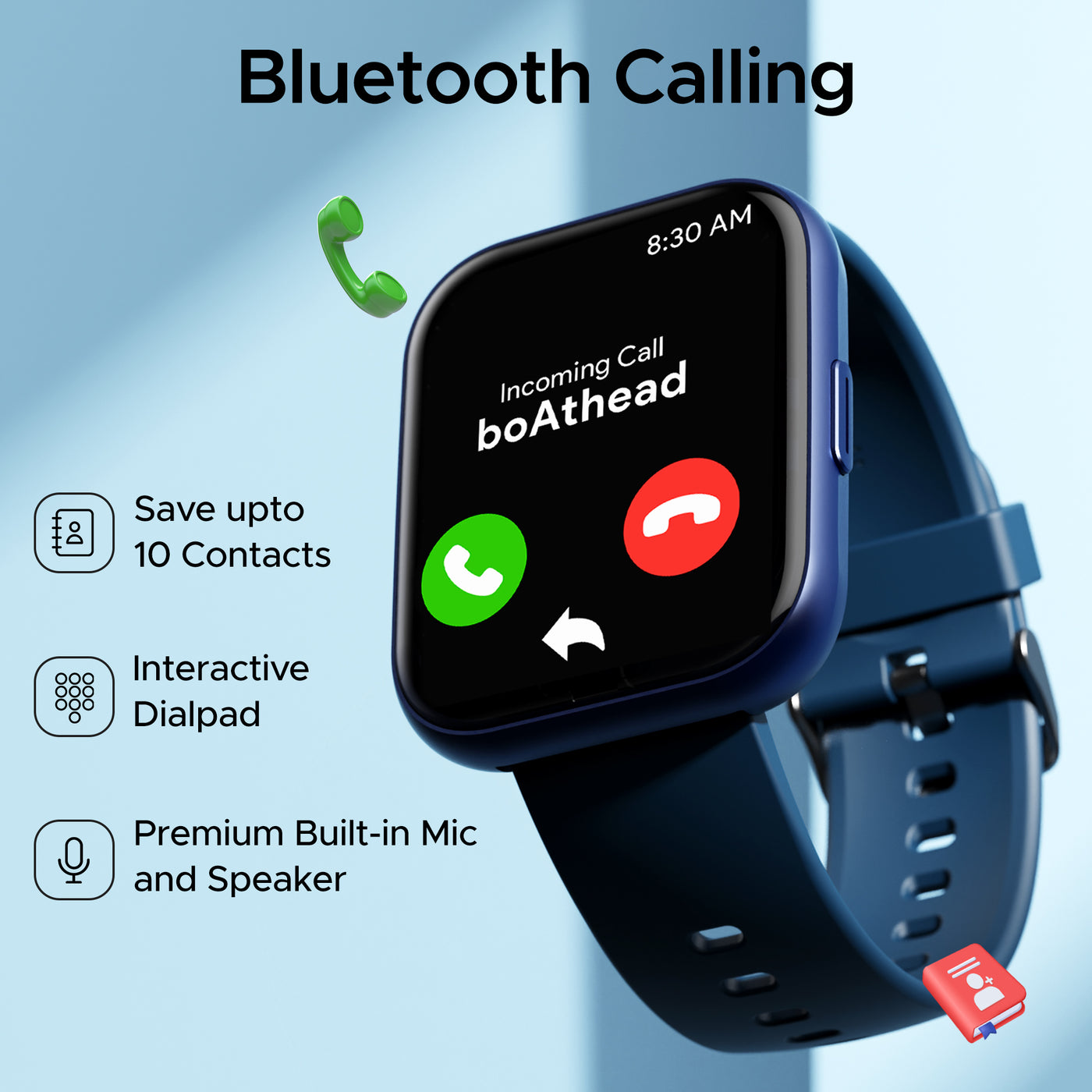 boAt Wave Active - Bluetooth Calling Smart Watch with 1.96" (4.97 cm ...