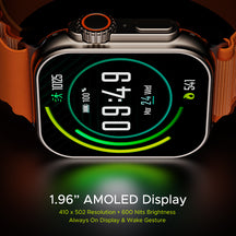 boAt Wave Genesis Pro | Smartwatch with 1.96" AMOLED Display, Premium