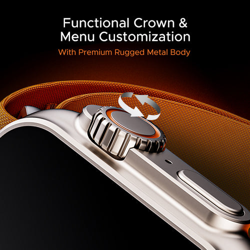 boAt Wave Genesis Pro | Smartwatch with 1.96" AMOLED Display, Premium