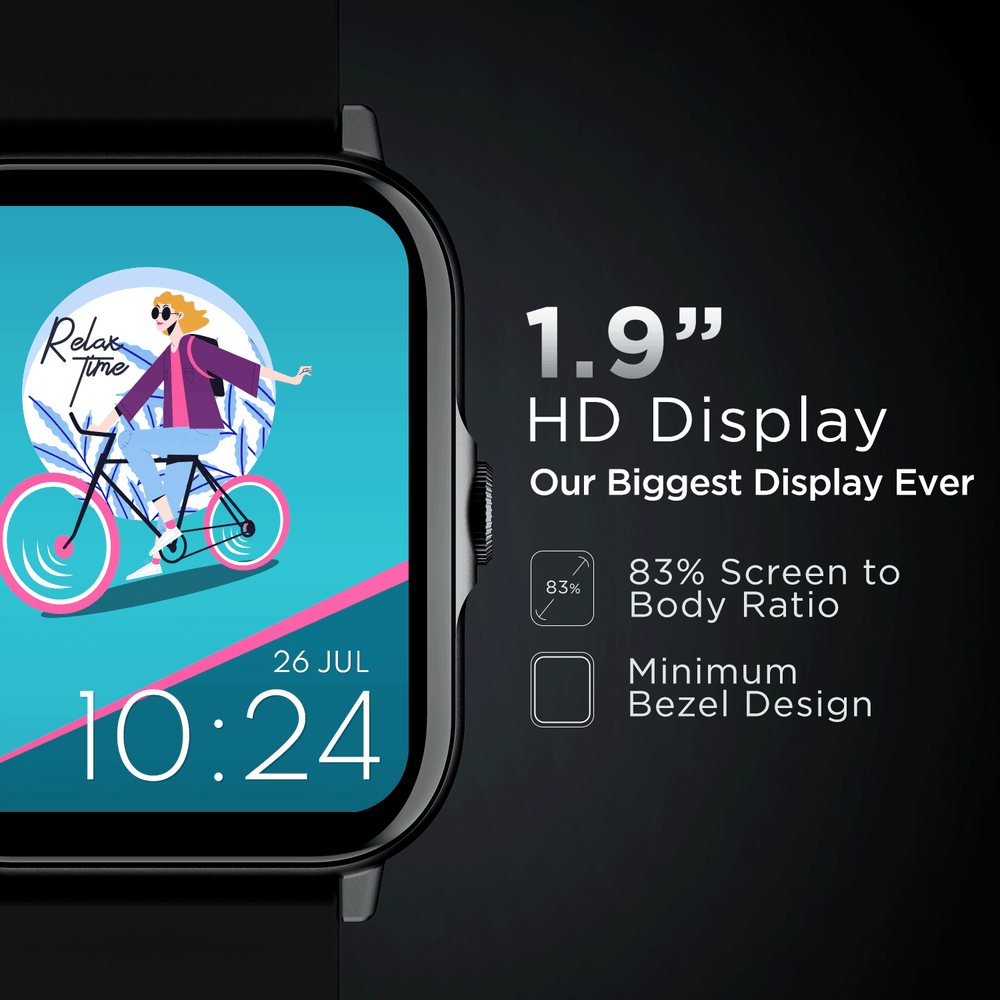 boAt Wave Ultima Max - Premium 1.9" (4.82 cm) HD Smartwatch with 15 Days Battery Life