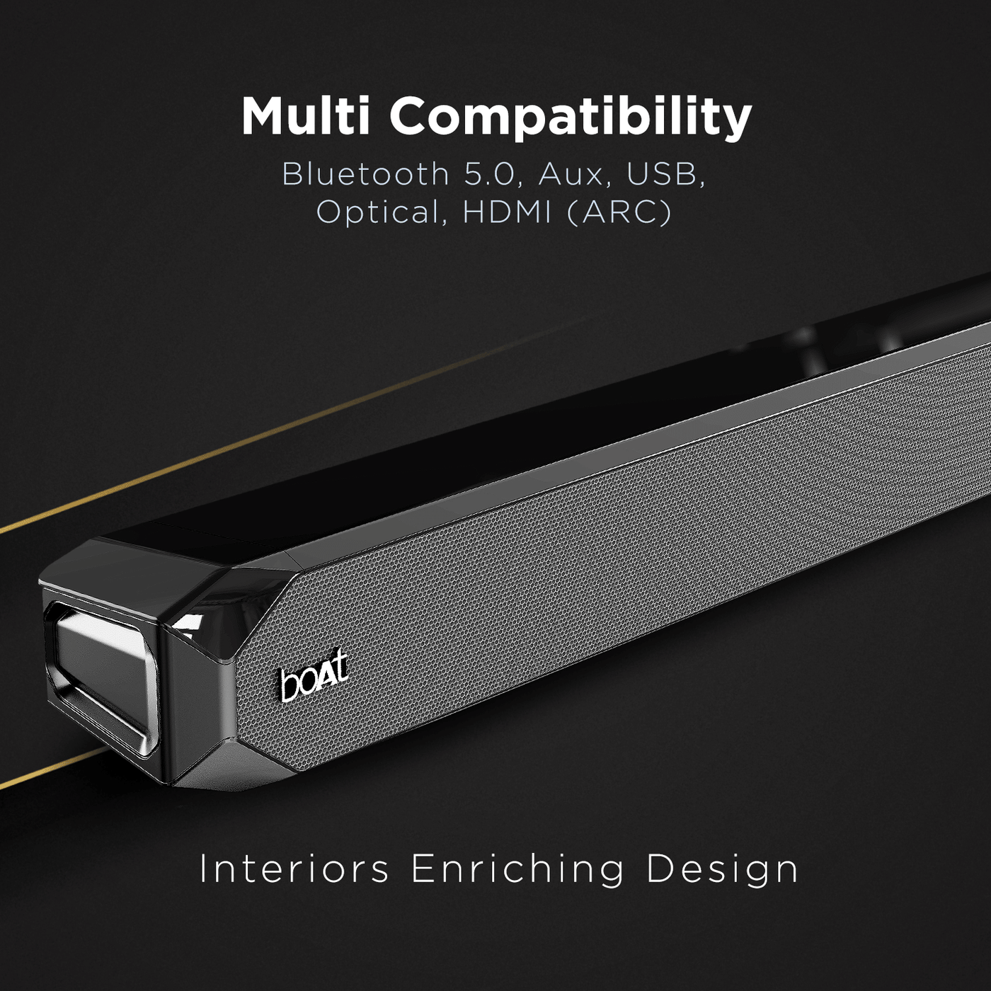 boAt Aavante Bar 1150D | 80W, 2.0 Channel Dolby Audio Soundbar for TV