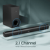 boAt Aavante Bar Mystiq | 100W RMS 2.1 Channel Soundbar with Wired ...