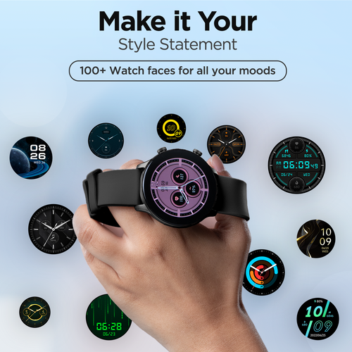 boAt Lunar Connect Plus - Round Dial Bluetooth Calling Smartwatch with ...