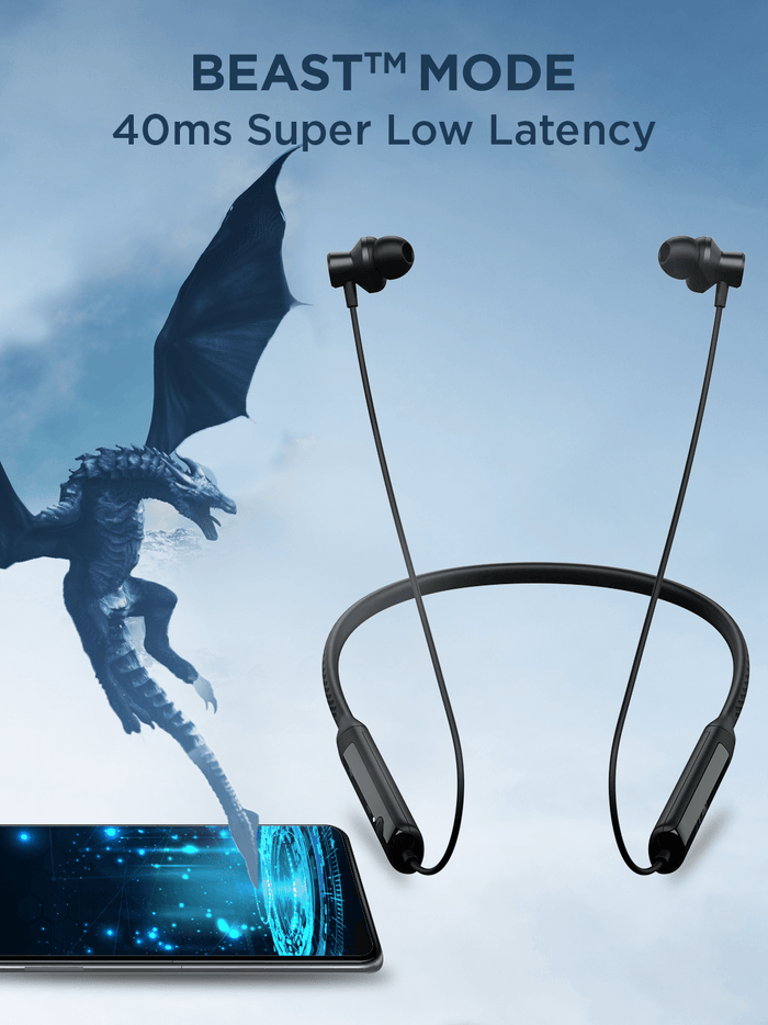 boAt Rockerz Apex | Wireless Neckband with Spatial Bionic Sound