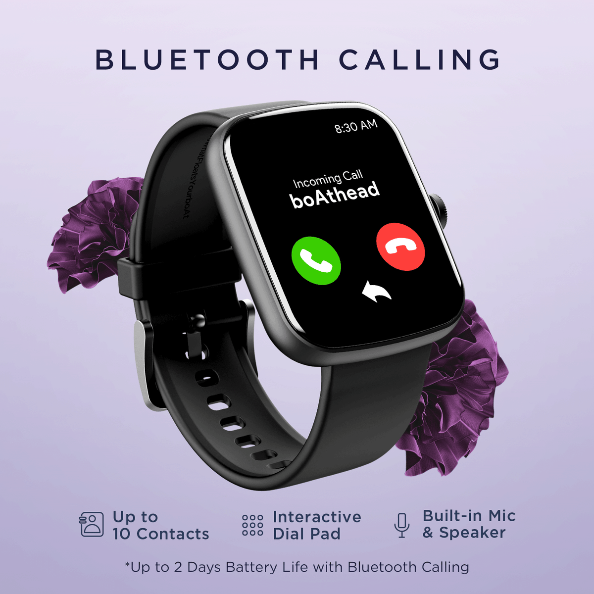 boAt Wave Beat Call - Best Bluetooth Calling Smartwatch with 1.69" (4. ...