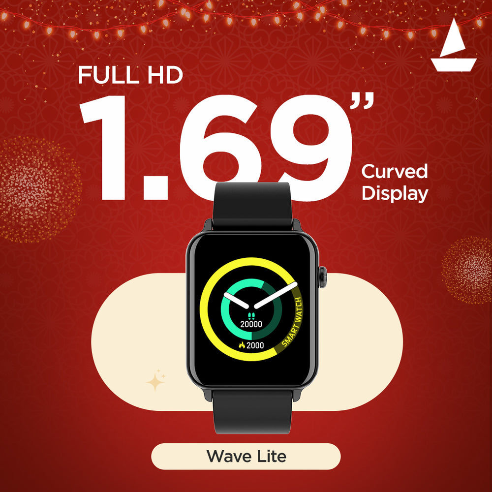 boAt Wave Lite | Smartwatch with 1.69" (4.29 cm) HD Display, Health Mo