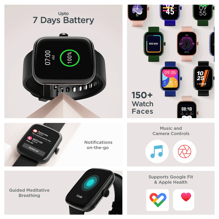 boAt Wave Style - Premium 1.69" (4.29 cm) HD Display Smartwatch with ...
