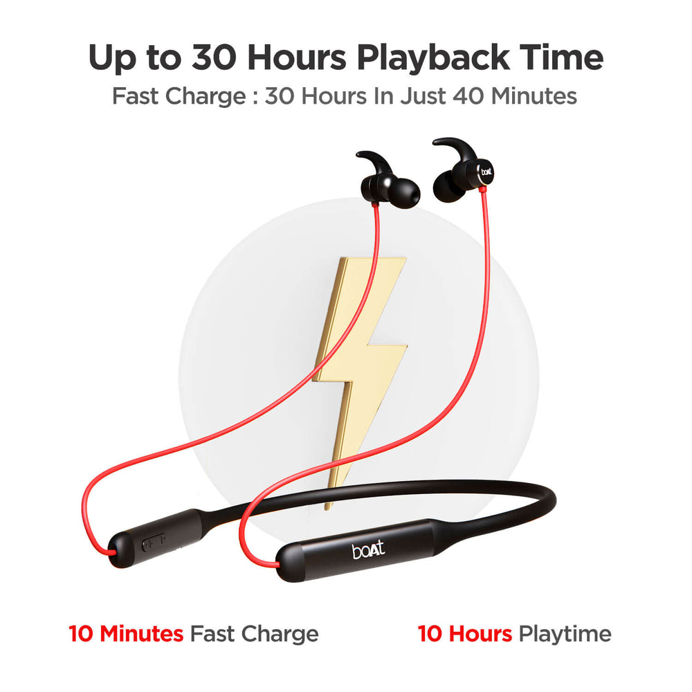 boAt Rockerz 330 | Bluetooth Earphone with Upto 30 Hours Nonstop Audio