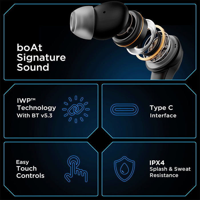 boAt Immortal 131 | Wireless Gaming Earbuds for Gamers