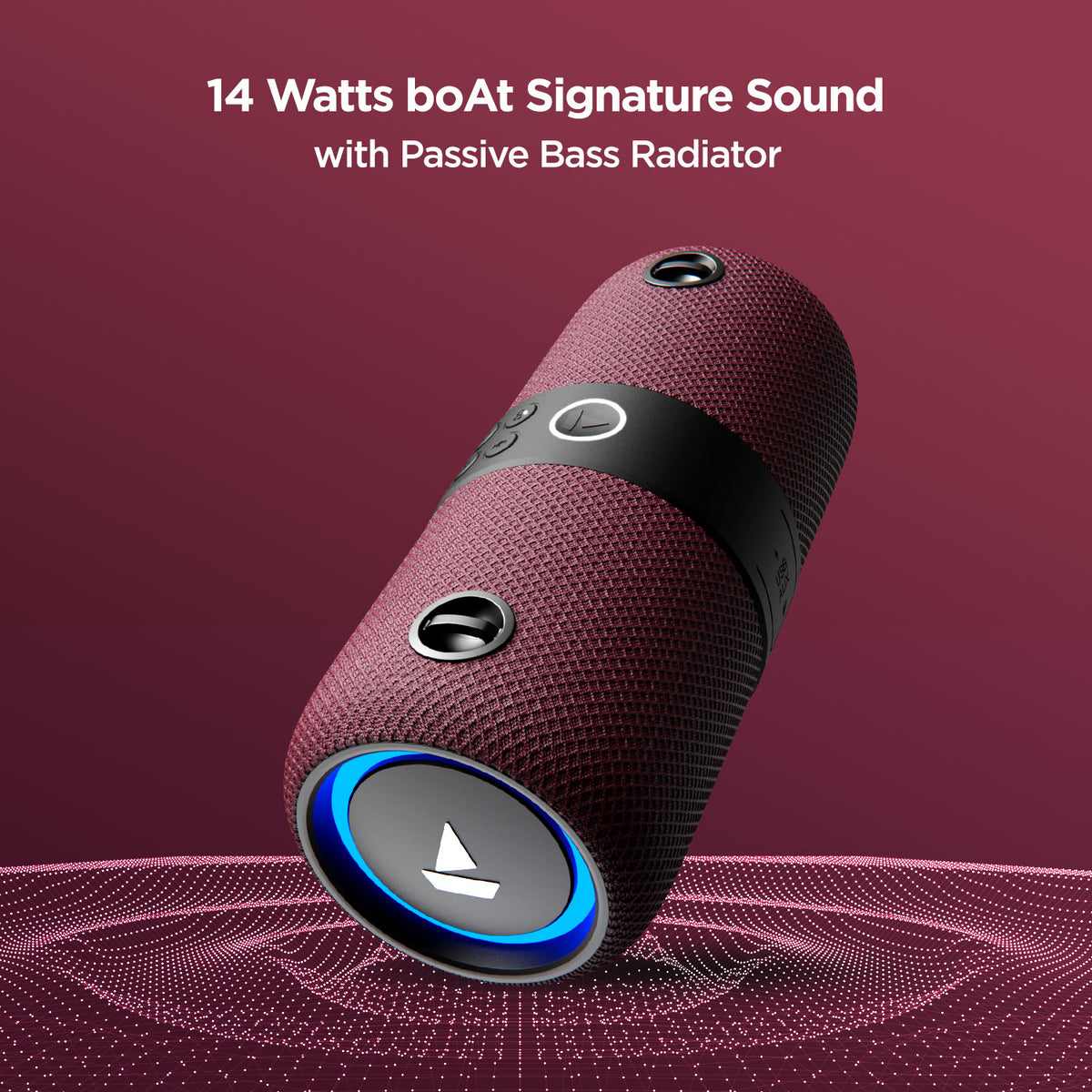 boAt Stone 1200 | 14W Portable Wireless Speaker with RGB LEDs, Up to 9